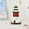Amazon.com: wovorins Wooden Lighthouse Decor Nautical Tabletop ...