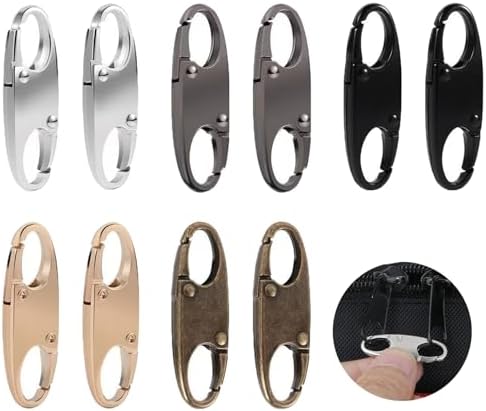 10 Pcs Anti-Theft Zipper Lock Clips With Double Opening S Hooks for ...
