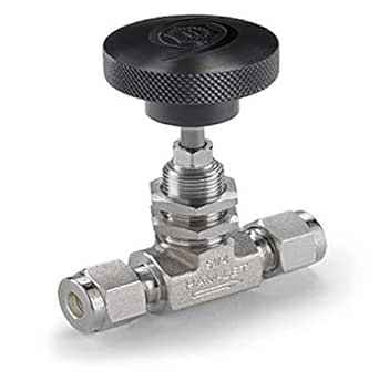 Hamlet 3204820 H300U Series 316 Stainless Steel Needle Valve, Inline ...