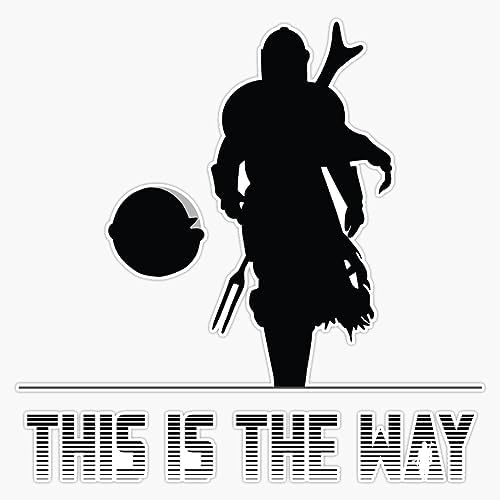 Amazon.com - Mando Silhouette This is The Way Sticker Bumper Sticker ...