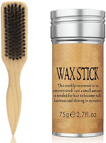 Amazon.com : Hair Wax Stick Slick Back Hair Brush Set – Flyaway & Frizz ...