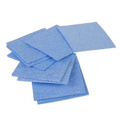 Simple Welder 10Pcs 60 x 60mm Blue Solder Cleaning Sponge for Soldering ...