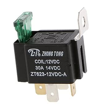 EleXAR Dc 12V 30A 4 Pin Heavy Duty Splitter Charge On/Off Fuse Relay ...