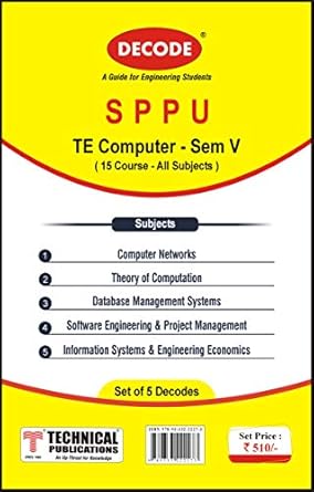 Decode for SPPU TE Comp Sem V 15 Course ( All Subjects - Set of 5 ...