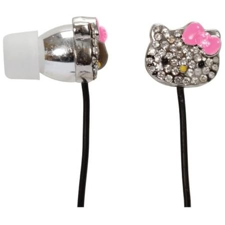 Amazon.com: Hello Kitty Bling Earbuds - Silver (HKBL1000) : Electronics