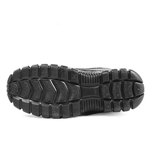 Buy PARA COMMANDO Men's Black Genuine Leather Long Commando Safety Boot ...