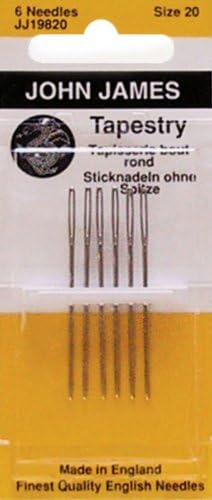 Colonial Needle John James Curved Tapestry Hand Needles, 3/Pkg, Size 20 ...