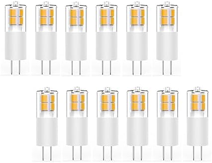 12 pcs G4 LED Bulb Soft White 12V JC Bi-Pin Base Light Bulbs 3W , 20W ...