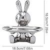Amazon.com: Rabbit Sculpture Key Tray for Entryway Table, Bunny Statue ...