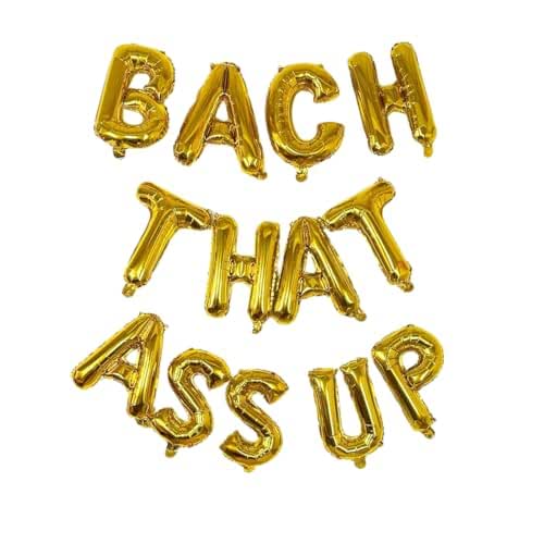 Amazon.com: Stag & Hen Bachelorette Party Large Balloon Banner - Gold ...