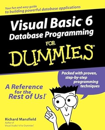 Visual Basic 6 Database Programming for Dummies : Mansfield, Richard ...