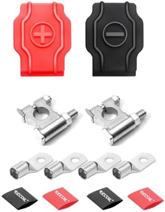 Amazon.com: QWORK Military Spec Battery Terminals, 4 Pairs Negative and ...