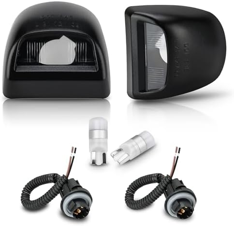 Amazon.com: Bestview LED License Plate Lights Cover Lens w/Socket ...