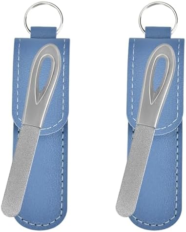 Amazon.com : Metal Nail File with Case, 2 Pack Keychain Nail Files for ...