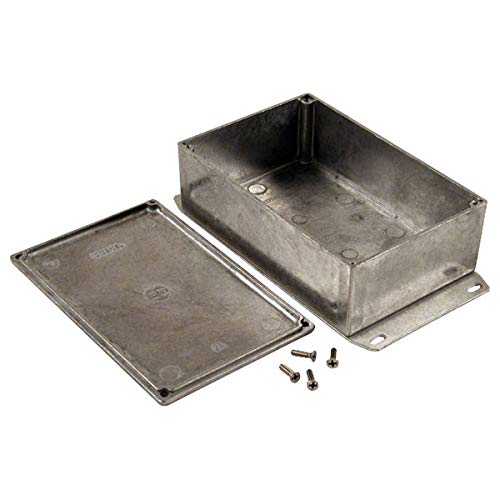 Hammond Enclosure, W/Flange, Alum, Unpainted - 1590JF: Electrical Boxes ...