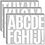 Amazon.com: Bemeol 36 Sheets Letter Stickers 3 Inch Vinyl Letters ...
