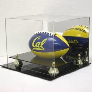 Amazon.com: Deluxe Acrylic Mini Football Display Case - With Mirror by ...