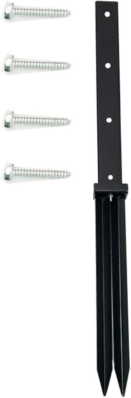 Amazon.com : WIMART Fence Post Repair Kit 4''x4'', Heavy Duty Steel ...