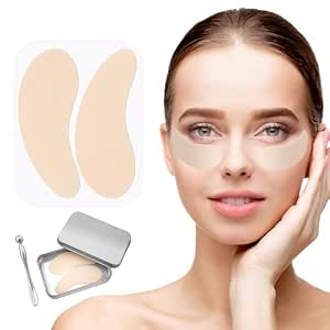 Amazon.com : Dimeho 1 Pair Reusable Under Eye Patches Silicone Eye Mask ...