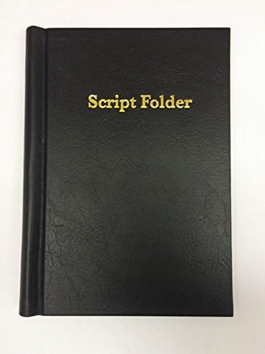 A4 Script Folder Soft Leather Effect - Black with Gold : Amazon.co.uk ...