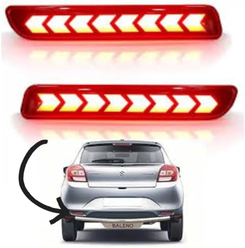 autokaar Car Rear Bumper Led Reflector Brake Light compatible with M ...