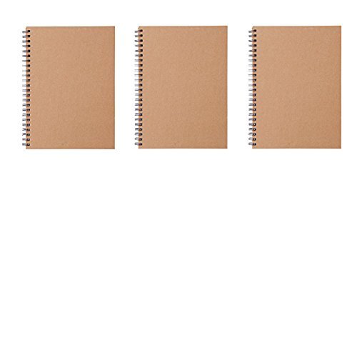 MUJI MoMa Double Ring Notebook A5 80sheets - Pack of 3books Beige ...