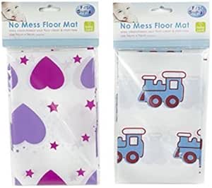 (Mess Train) - No Mess Floor Mat Baby High Chair Feeding Cover Splash ...
