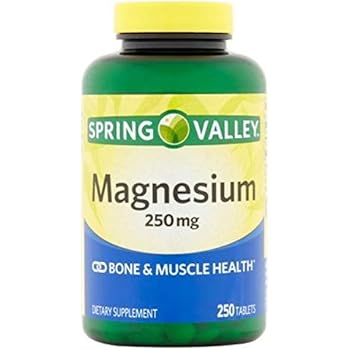 Amazon.com: Spring Valley Magnesium Bone & Muscle Health 250 Mg 250 Tb ...