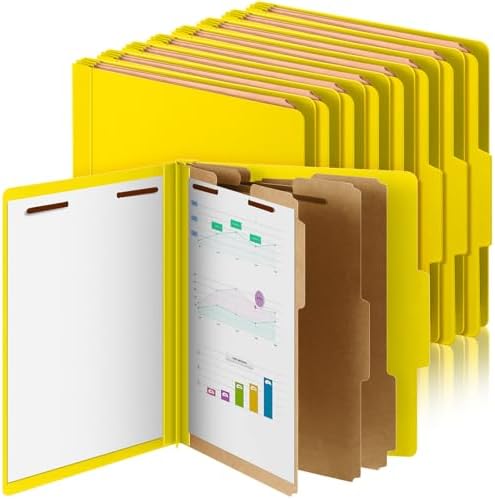 Amazon.com : Skyygemm 12 Pcs Classification Folders Letter Size,3 ...