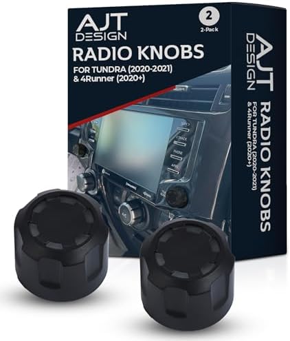 Amazon.com: AJT DESIGN Radio Knob for 2nd Gen Toyota Tundra (2020-2021 ...
