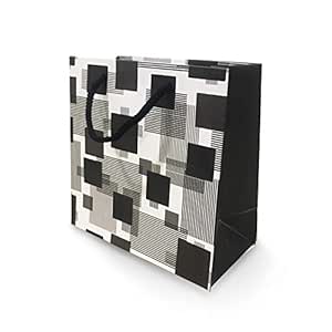 Paper Pep Packaging Collection Cream Black Box Mini Paper Bag Pack of 5 ...