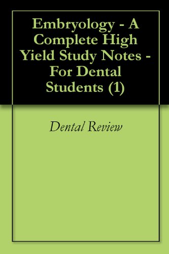 Embryology - A Complete High Yield Study Notes - For Dental Students (1 ...