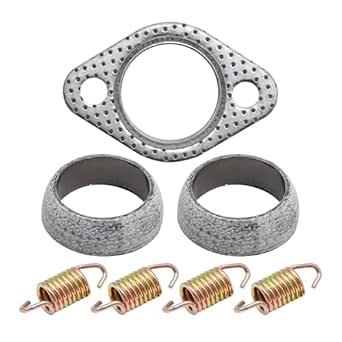 Amazon.com: Hoypeyfiy Exhaust Muffler Gasket Seal Kit Exhaust Muffler Spring Rebuild Set 3085075 ...