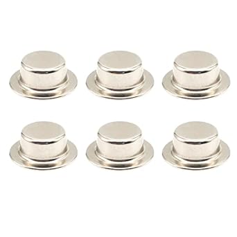 Alamic Push on Pushnut Cap Stud 5/8 Inch Axle Cap Nut Zinc Mech Finish ...