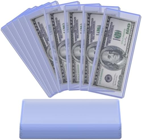 Amazon.com : 20PCS Dollar Bill Sleeves Currency Money Holder Hard Coin ...