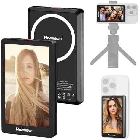 Amazon.com: Newmowa Black Magnetic Phone Vlog Selfie Monitor Screen ...