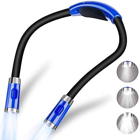 DUOSI Rechargeable LED Neck Reading Light, Book Light for Reading in ...