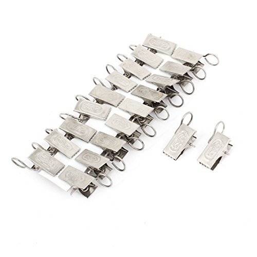 Alcoa PrimeMetal Spring Loaded Window Drapes Curtain Clips 20 Pcs ...