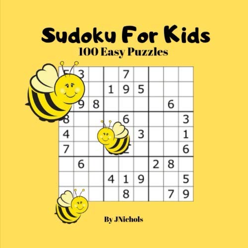 Sudoku For Kids 100 Easy Puzzle: Nichols, J: 9781686855993: Amazon.com ...