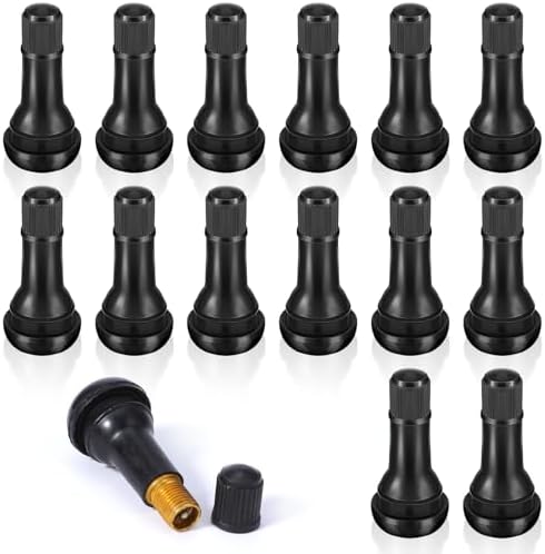 Amazon.com: Hariendny 14 Pcs TR413 Tubeless Tire Valve Stems Black ...