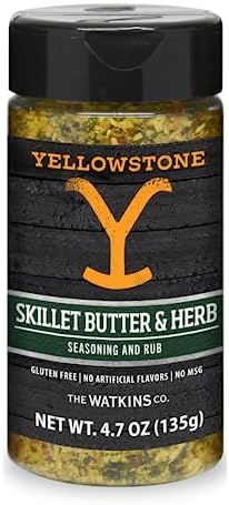 Amazon.com : Yellowstone Skillet Butter & Herb Seasoning and Rub, 4.7oz ...