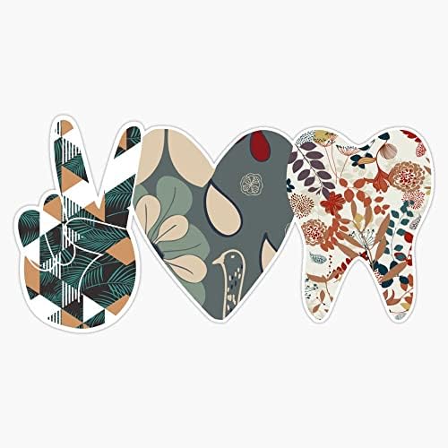 Amazon.com - Peace Love Dentistry Dental Assistant Appreciation Proud ...