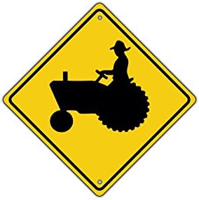 Amazon.com : onepicebest Tractor Traffic Farm Crossing Traffic Metal ...