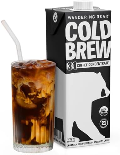 Amazon.com: Wandering Bear Organic Coffee Concentrate, Black Coffee ...