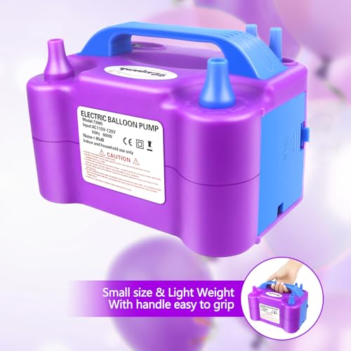 Snapklik.com : Electric Air Balloon Pump Portable Dual Nozzle 600W ...