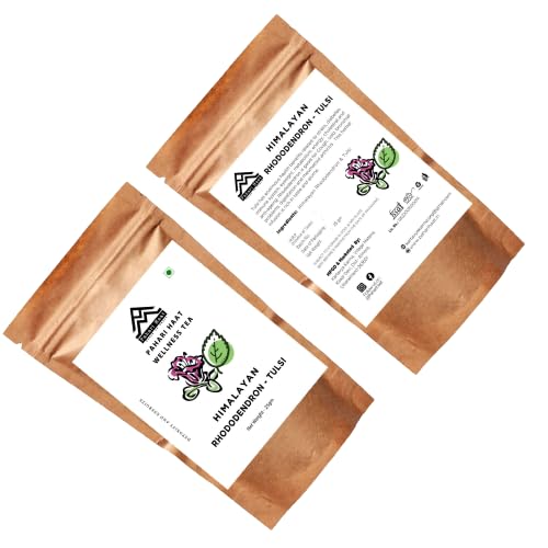 Pahari Haat Himalayan Rhododendron-Tulsi Herbal Tea, 25 grams : Amazon ...