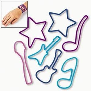 Amazon.com: Shaped Rubber Bands - Band Shapes - 3 Packs of 12 : Office ...