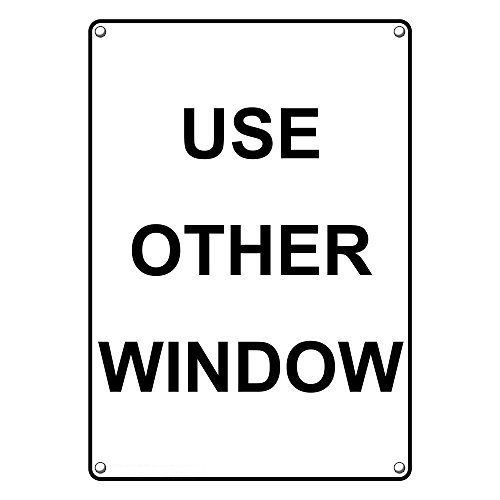 Amazon.com: Weatherproof Plastic Vertical Use Other Window Sign with ...