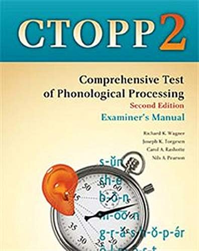 Amazon.com: CTOPP-2: Examiner's Manual : Health & Household