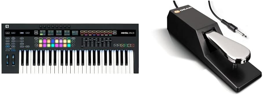 Amazon.com: Novation 49SL MkIII, 49-Key Midi Controller and M-Audio SP ...